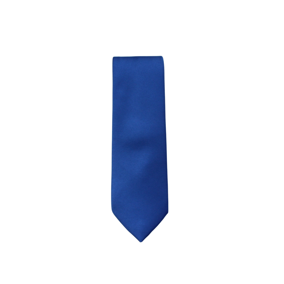 Electric Blue Satin Skinny Necktie – Tie Mood